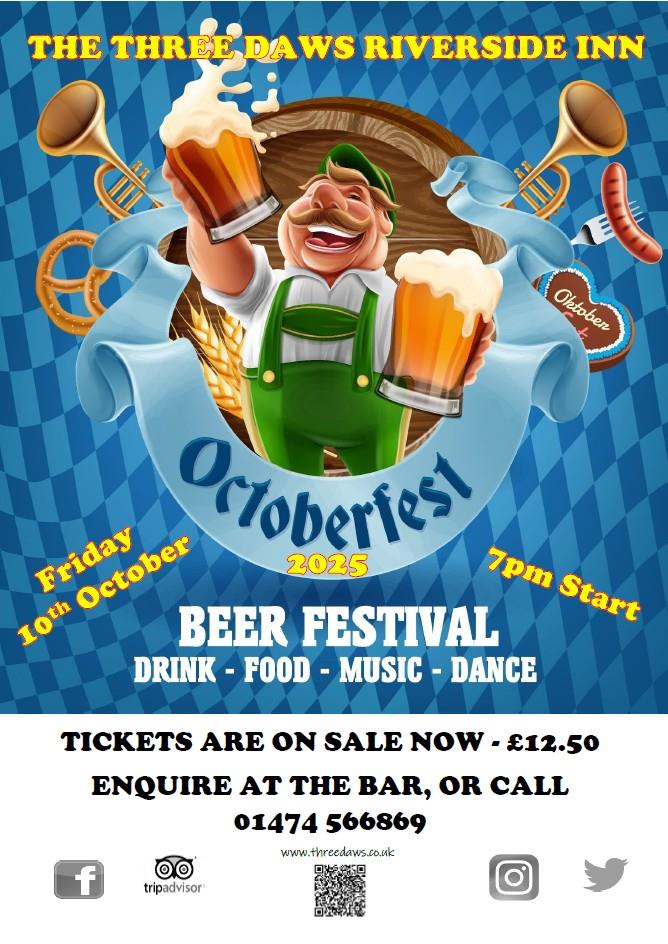 Oktoberfest 2025 - The Three Daws Riverside Inn